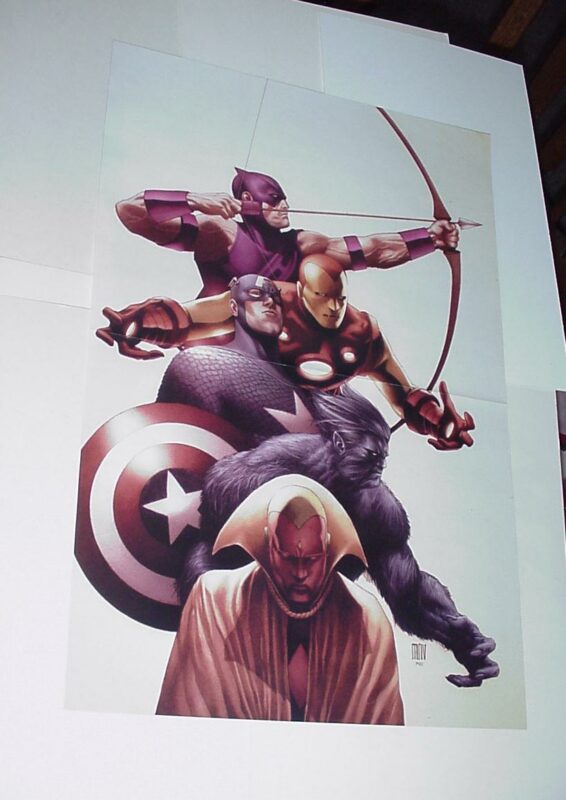 Avengers Poster #103 Hawkeye Vision Beast Captain America Steve McNiven ...
